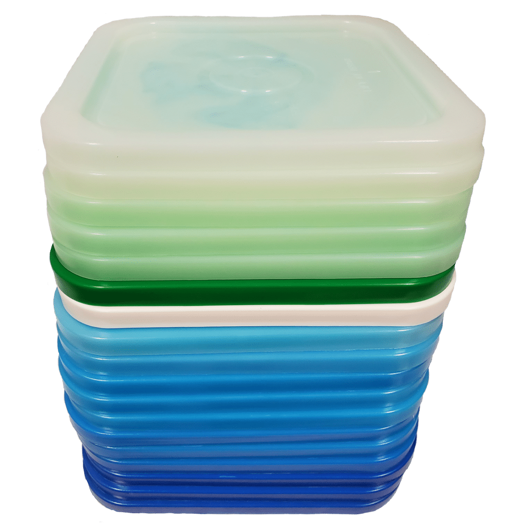4 Gallon Snap On Square Plastic Lid | 4 Gal Bucket | 18 Pack