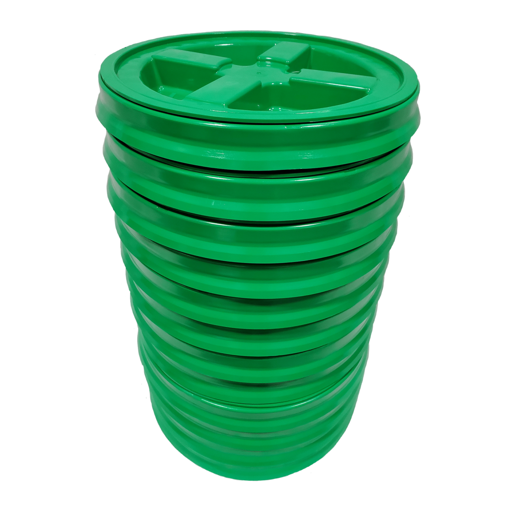 Gamma Seal Round Plastic Lids | 5 & 5.25 Gal Bucket | 12 Pack